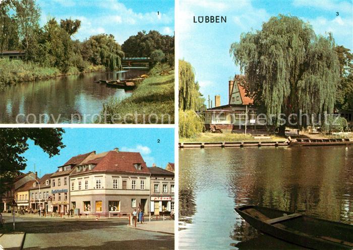AK / Ansichtskarte Luebben Spreewald An der Spree Breite Strasse ...