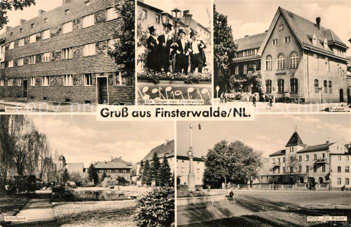 AK / Ansichtskarte Finsterwalde Saengerstadt Maerchenhaus Wasserturm ...