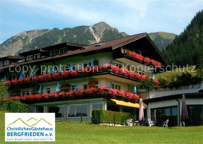 Ak Ansichtskarte Oberstdorf Haus Katharina Pension Gaestehaus Alpen