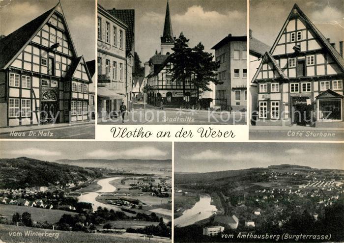 Vlotho Blick vom Amthausberg Burg Kat. Vlotho Nr. pw21528 - oldthing ...