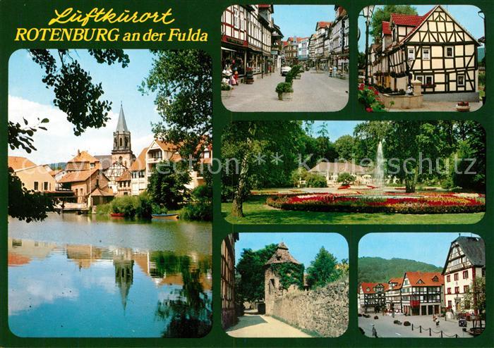 Rotenburg Fulda Fachwerkhaeuser an der Fulda Kat. Rotenburg a.d. Fulda ...