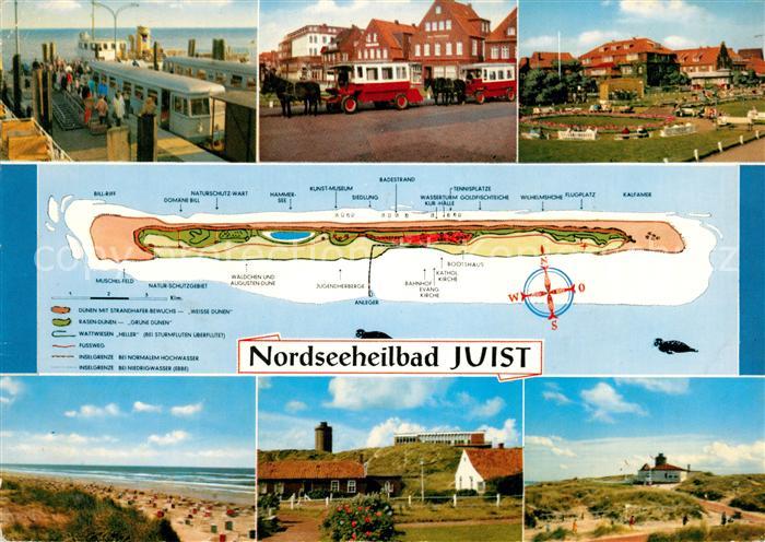 AK / Ansichtskarte Juist Nordseebad Badestrand Kurhaus Inselbahn ...