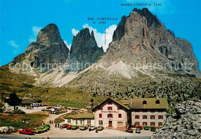 AK / Ansichtskarte Seilbahn Dolomiti Passo Sella Rifugio Toni Demetz ...