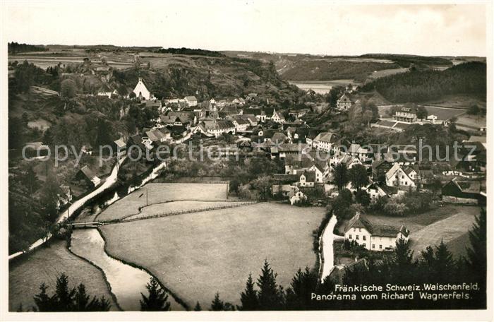 AK / Ansichtskarte Waischenfeld Panorama vom Richard Wagner Fels ...