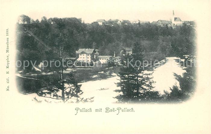 AK / Ansichtskarte Pullach Isartal Panorama mit Bad Pullach Kat ...