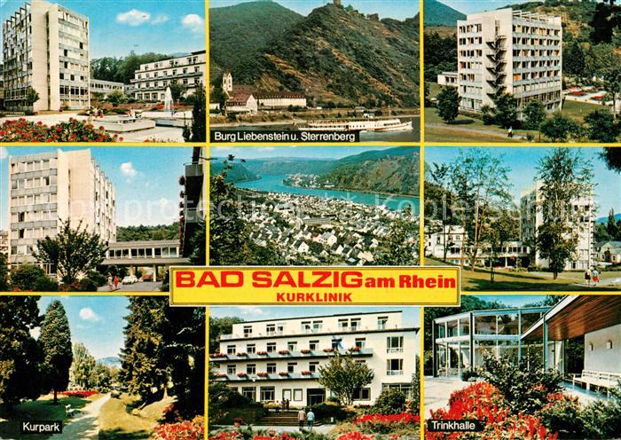 Bad Salzig Kurklinik Burg Liebenstein Sterrenberg Kurpark Trinkhalle Kat. Boppard Nr. kn41279 ...