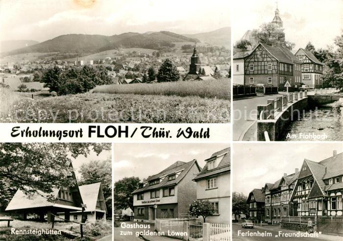 Ak Ansichtskarte Floh Seligenthal Gasthaus Goldenen Loewen