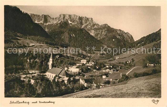 AK / Ansichtskarte Schellenberg Marktschellenberg mit Untersberg Nr ...