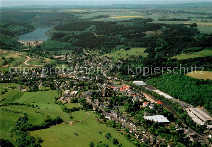 AK / Ansichtskarte Hellenthal Eifel Fliegeraufnahme Olef See ...