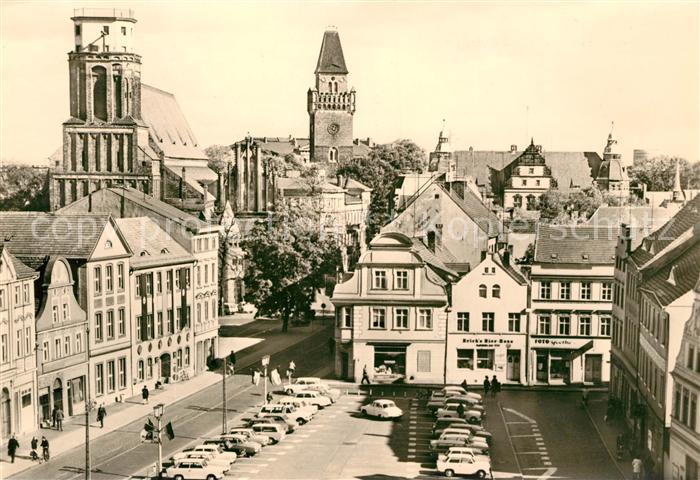 AK / Ansichtskarte Cottbus Altmarkt Oberkirche Gerichtsturm Kat ...