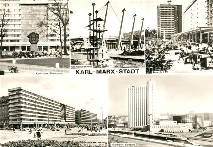 AK / Ansichtskarte Karl Marx Stadt Interhotel Kongress Karl Marx Stadt ...