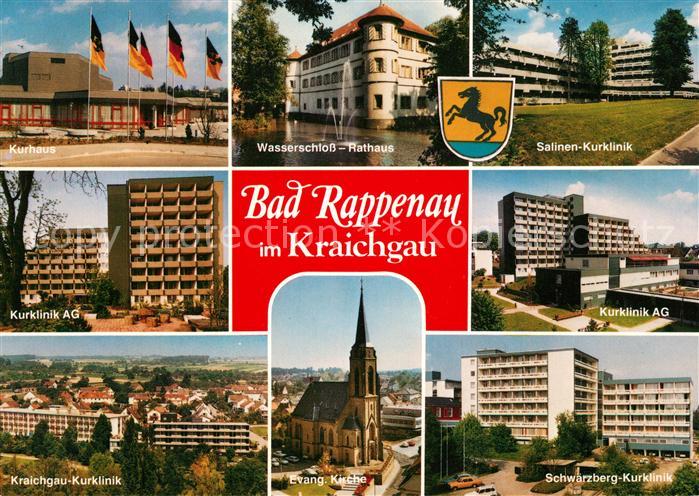 AK / Ansichtskarte Bad Rappenau Kurhaus Kurklinik Wasserschloss Rathaus ...