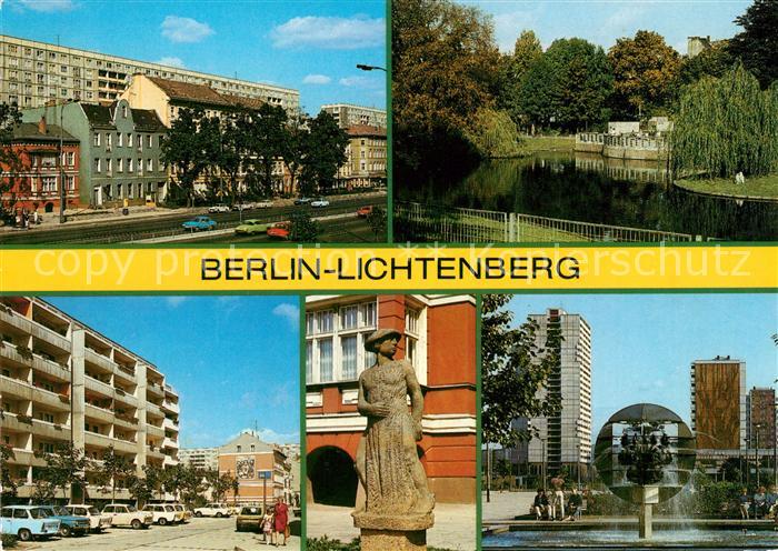 AK / Ansichtskarte Berlin Lichtenberg Stadtpark Strasse der Befreiung Robert Urig Strasse Kat ...