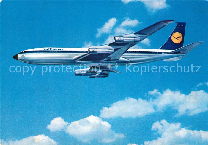 AK / Ansichtskarte Lufthansa Boeing 707 Intercontinental Jet Kat. Flug ...
