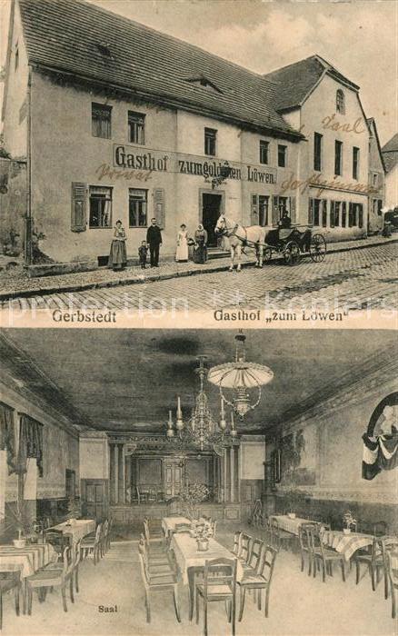 Ak Ansichtskarte Gernstedt Gasthaus Zum Loewen Kat Taugwitz Nr