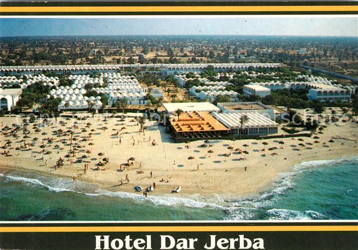 AK / Ansichtskarte Jerba Hotel Dar Jerba Fliegeraufnahme Nr. kn63221 ...