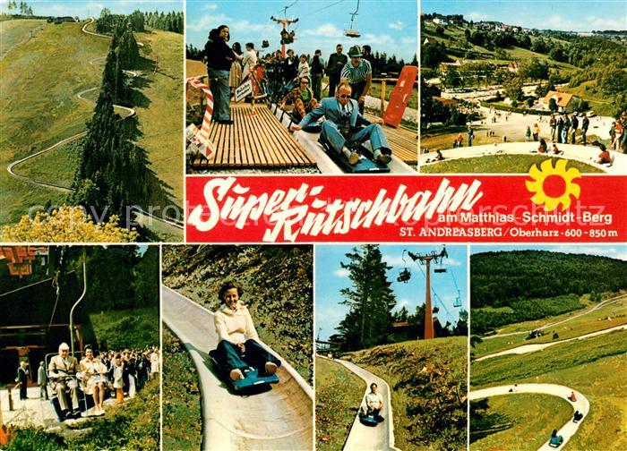 AK / Ansichtskarte St Andreasberg Harz Super Rutschbahn am Matthias ...