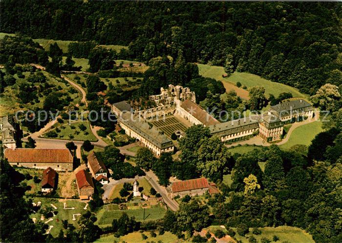 AK / Ansichtskarte Lich Hessen Kloster Arnsburg Fliegeraufnahme Lich ...