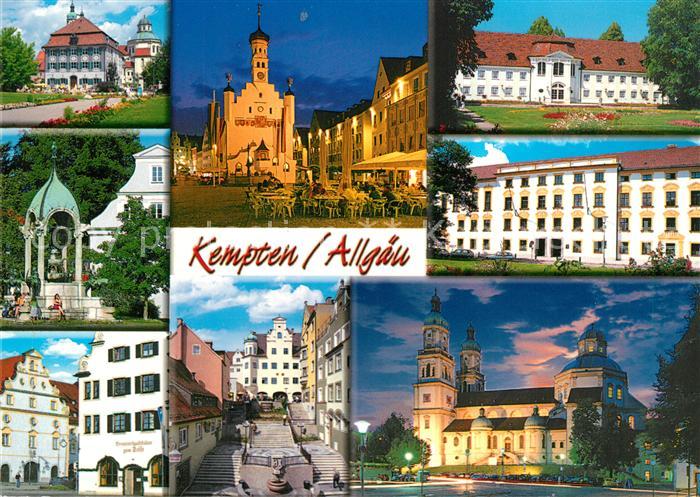 AK / Ansichtskarte Kempten Allgaeu Schloss Basilika Dankmal Kempten ...