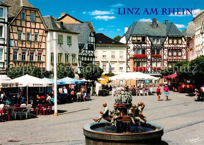 AK / Ansichtskarte Linz_Rhein Marktplatz Brunnen Linz_Rhein Kat. Linz am Rhein Nr. kn85735 ...