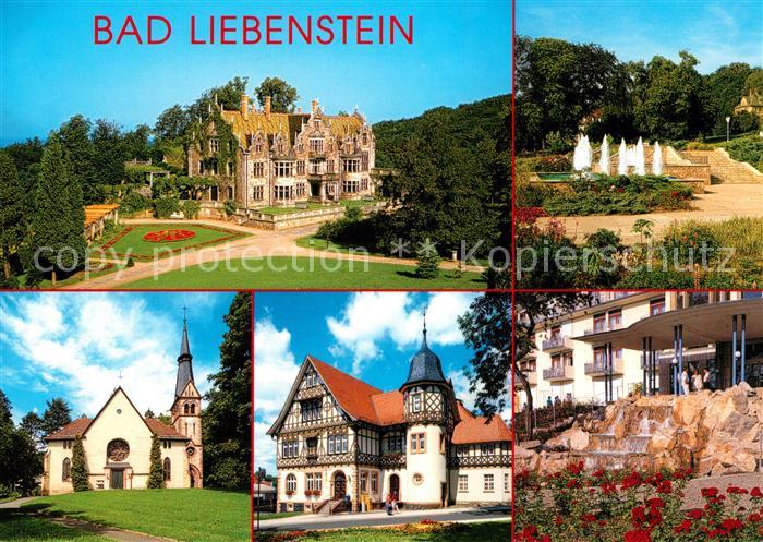 AK / Ansichtskarte Bad_Liebenstein Schloss Altenstein Rosengarten ...