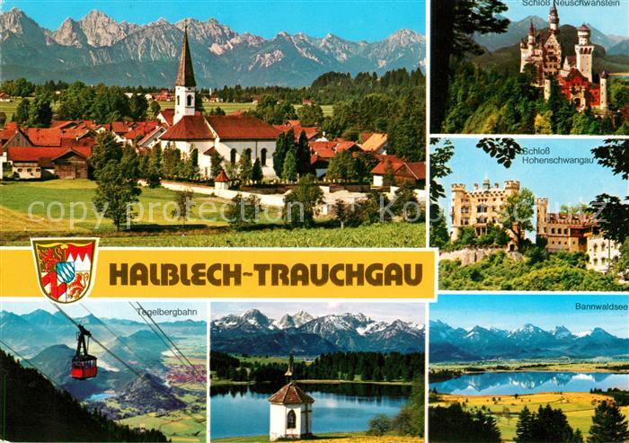 AK / Ansichtskarte Trauchgau Schloss Hohenschwangau Bannwaldsee ...