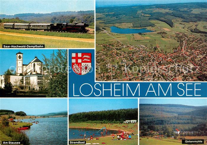 AK / Ansichtskarte Losheim_See Feriengebiet Mosel Saar Hochwald Stausee ...