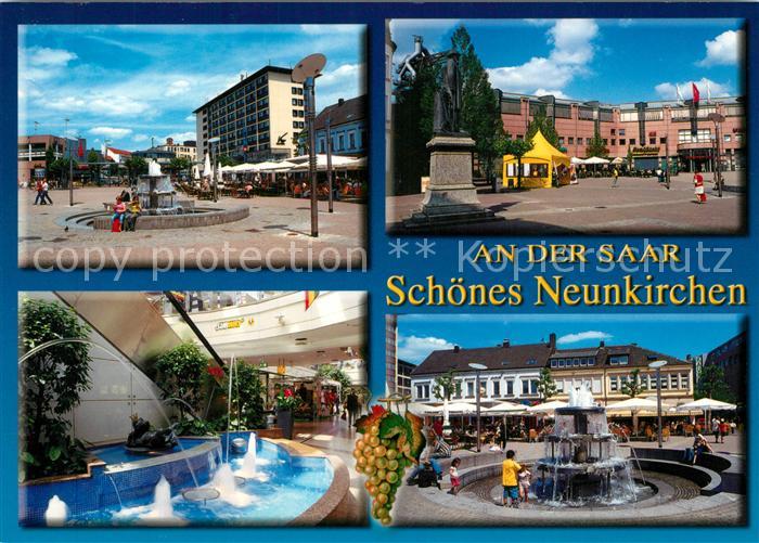 AK / Ansichtskarte Neunkirchen_Saar Platz am Saarparkcenter Denkmal ...