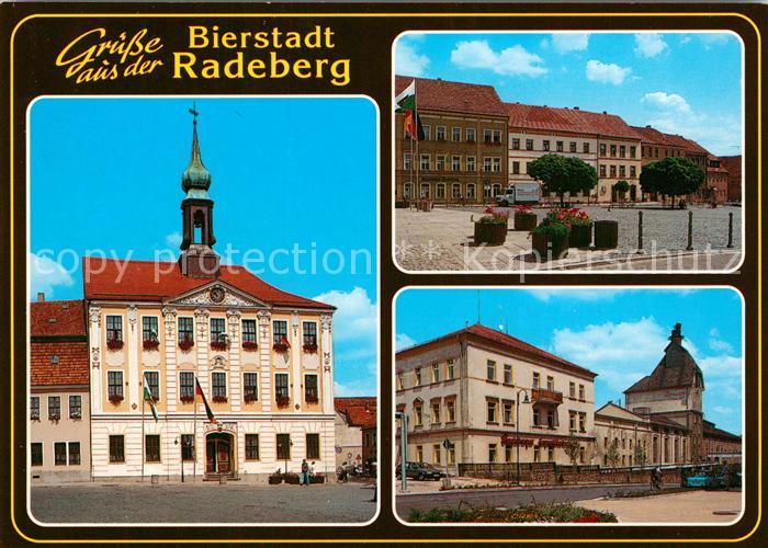AK / Ansichtskarte Radeberg_Sachsen Rathaus Markt Radeberger ...