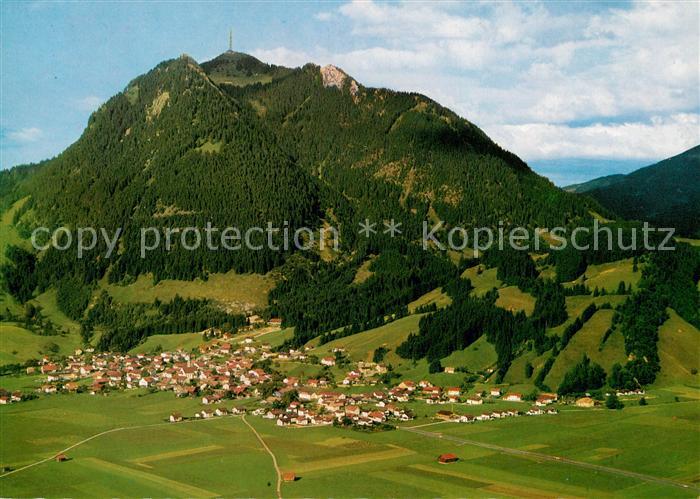 Ak Ansichtskarte Burgberg Allgaeu Fliegeraufnahme Gruenten Burgberg