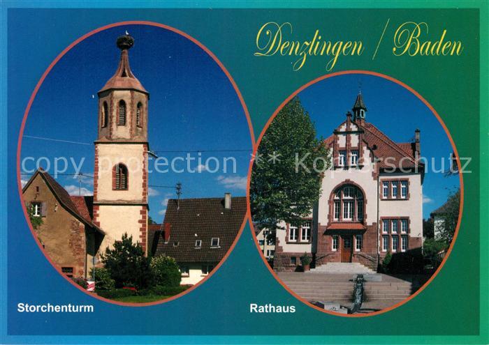 AK / Ansichtskarte Denzlingen Storchenturm Rathaus Denzlingen Nr ...