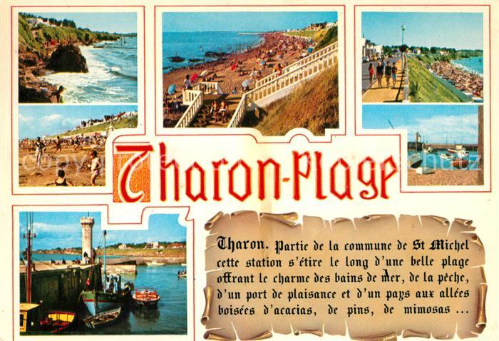 AK / Ansichtskarte Tharon Plage Vue du port et des plages Tharon Plage ...