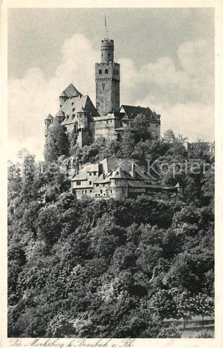 AK / Ansichtskarte Braubach_Rhein Die Marksburg Braubach Rhein Nr ...