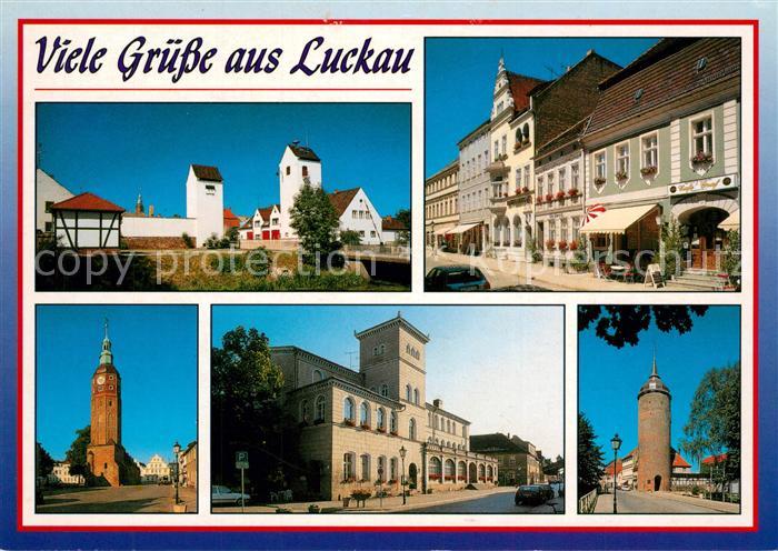 AK / Ansichtskarte Luckau_Niederlausitz Gebaeude der Feuerwehr ...