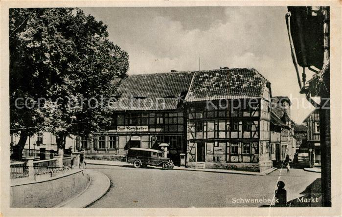 AK / Ansichtskarte Schwanebeck_Oschersleben Markt Schwanebeck ...