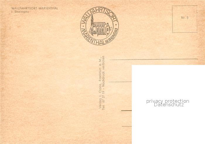 AK / Ansichtskarte Marienthal_Rheingau Wallfahrtskirche Marienthal ...