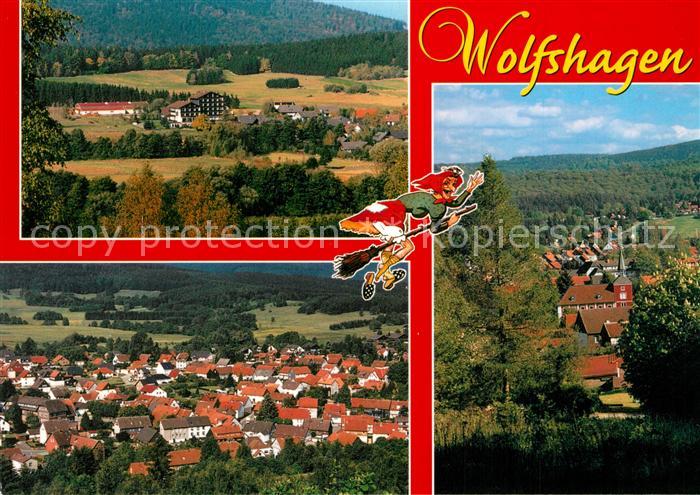 AK / Ansichtskarte Wolfshagen_Harz Fliegeraufnahme Wolfshagen Harz Nr ...