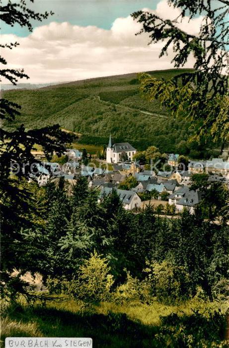 AK / Ansichtskarte Burbach_Siegerland Panorama Kirche Burbach ...