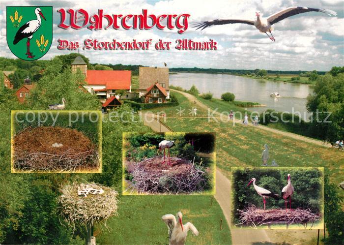 AK / Ansichtskarte Wahrenberg_Altmark Das Storchendorf der Altmark MB ...