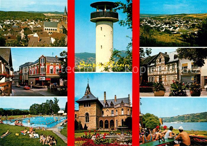 AK / Ansichtskarte Sinzig mit Bad Bodendorf und Westum Feltenturm ...