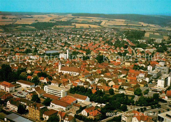 AK / Ansichtskarte Sinsheim_Elsenz Fliegeraufnahme Sinsheim Elsenz Nr ...