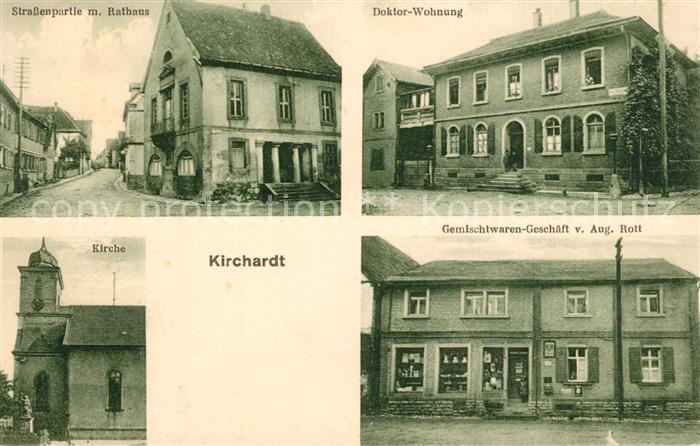 AK / Ansichtskarte Kirchardt Kirche Rathaus Doktor Wohnung Kirchardt Nr ...