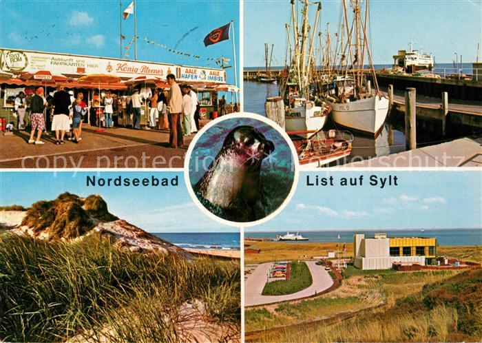 AK / Ansichtskarte List_Sylt Hafenimbiss Fischkutter Hafen ...