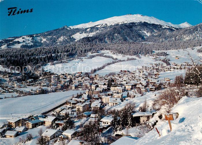 AK / Ansichtskarte Flims_Dorf Panorama mit Crap Sogn Gion Glarner Alpen ...