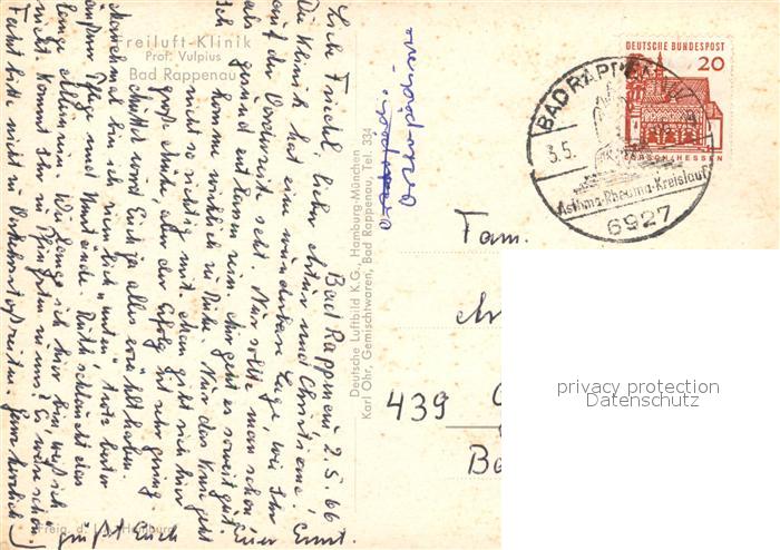 AK / Ansichtskarte Bad_Rappenau Fliegeraufnahme Freiluft Klinik Bad ...