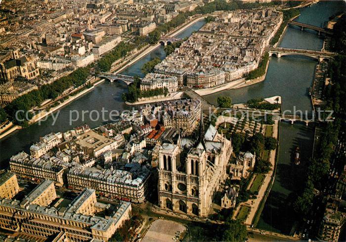 AK / Ansichtskarte Paris Ile de la Cite Notre Dame et l Ile Saint Louis ...