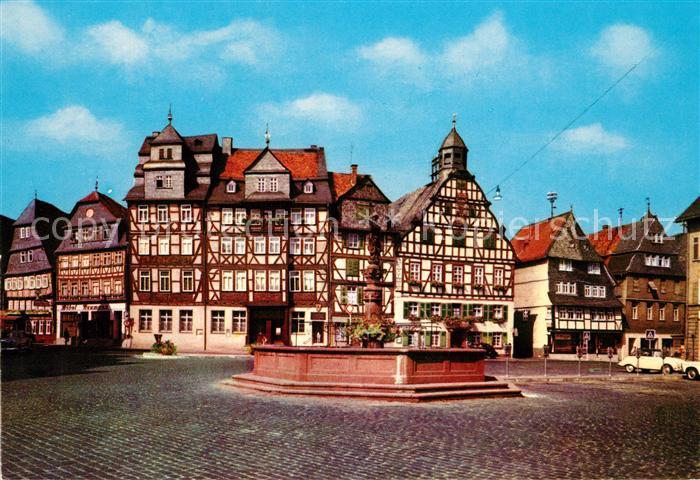 AK / Ansichtskarte Butzbach Marktplatz Rathaus alte Post Butzbach Nr ...