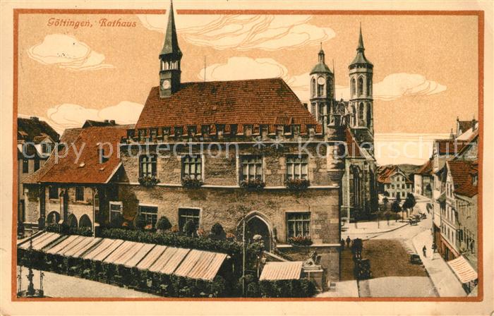 AK / Ansichtskarte Goettingen_Niedersachsen Rathaus Goettingen ...