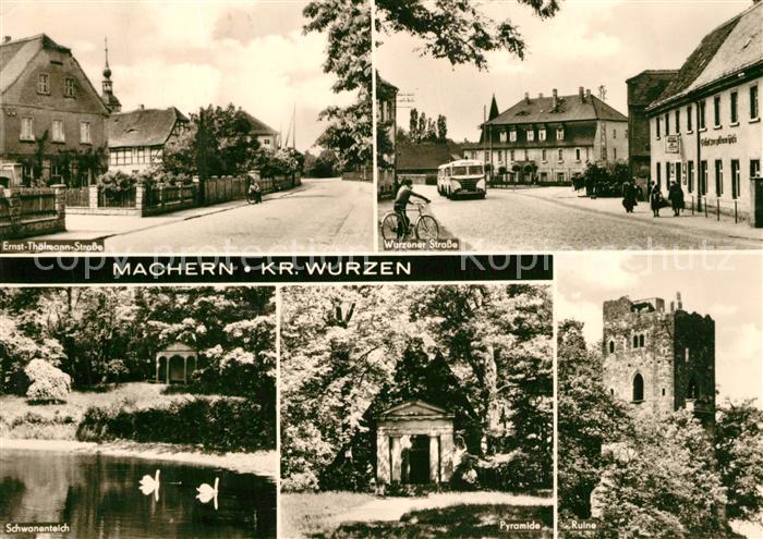 AK / Ansichtskarte Machern Ernst Thaelmann Strasse Wurzener Strasse ...