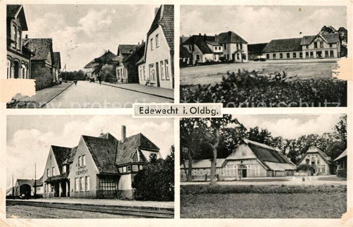 AK / Ansichtskarte Edewecht Teilansichten Bahnhof Edewecht Nr. bx67389 ...